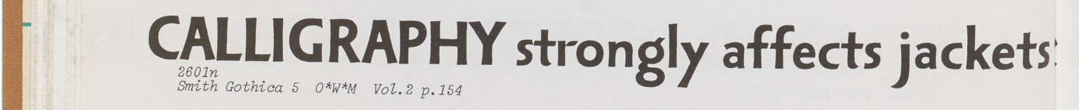 From the Collection: The Women of Photo-Lettering - Letterform Archive