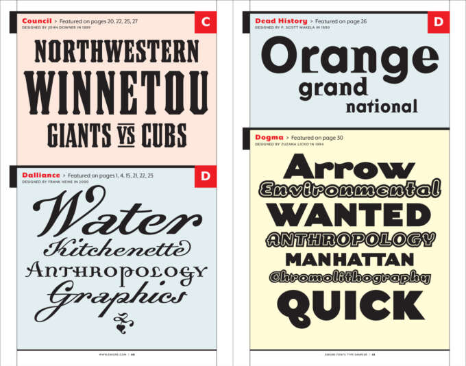 Emigre Fonts: Type Specimens, 1986–2024 - Letterform Archive